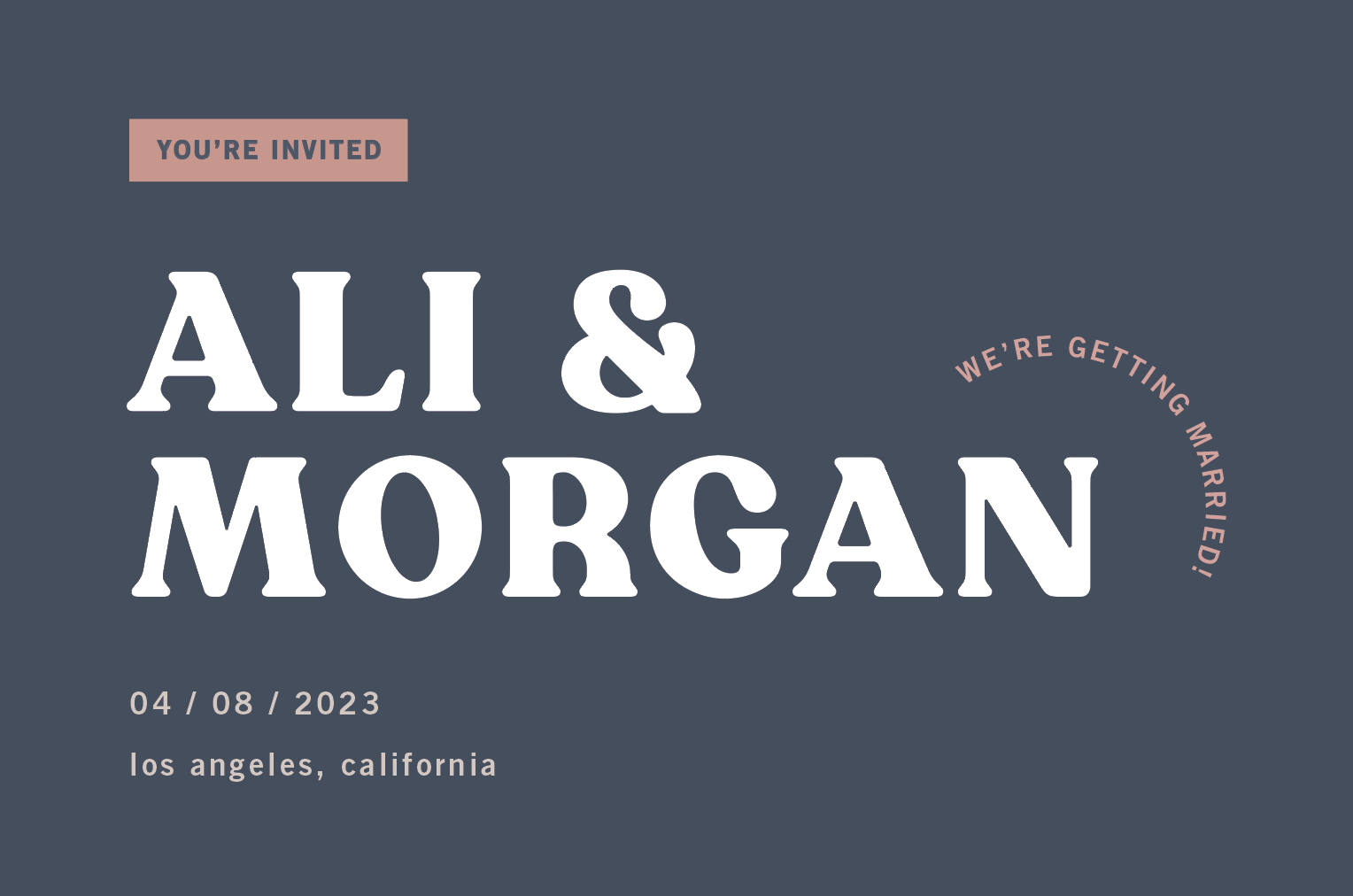 ali + morgan wedding