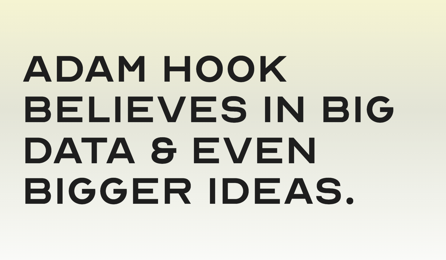 The Work of Adam Hook