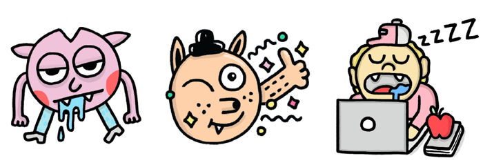 A Friendly Mutant Family - Stickers for Line — pablodelcielo