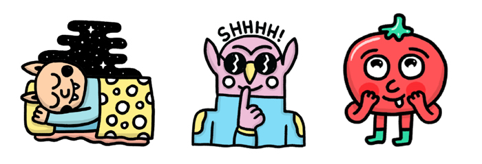 A Friendly Mutant Family - Stickers for Line — pablodelcielo