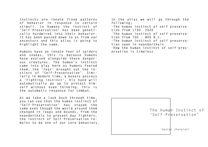 Human Instinct Examples