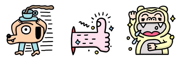 A Friendly Mutant Family - Stickers for Line — pablodelcielo