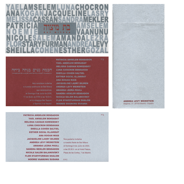 Invitaciones — Leslie Weinstein