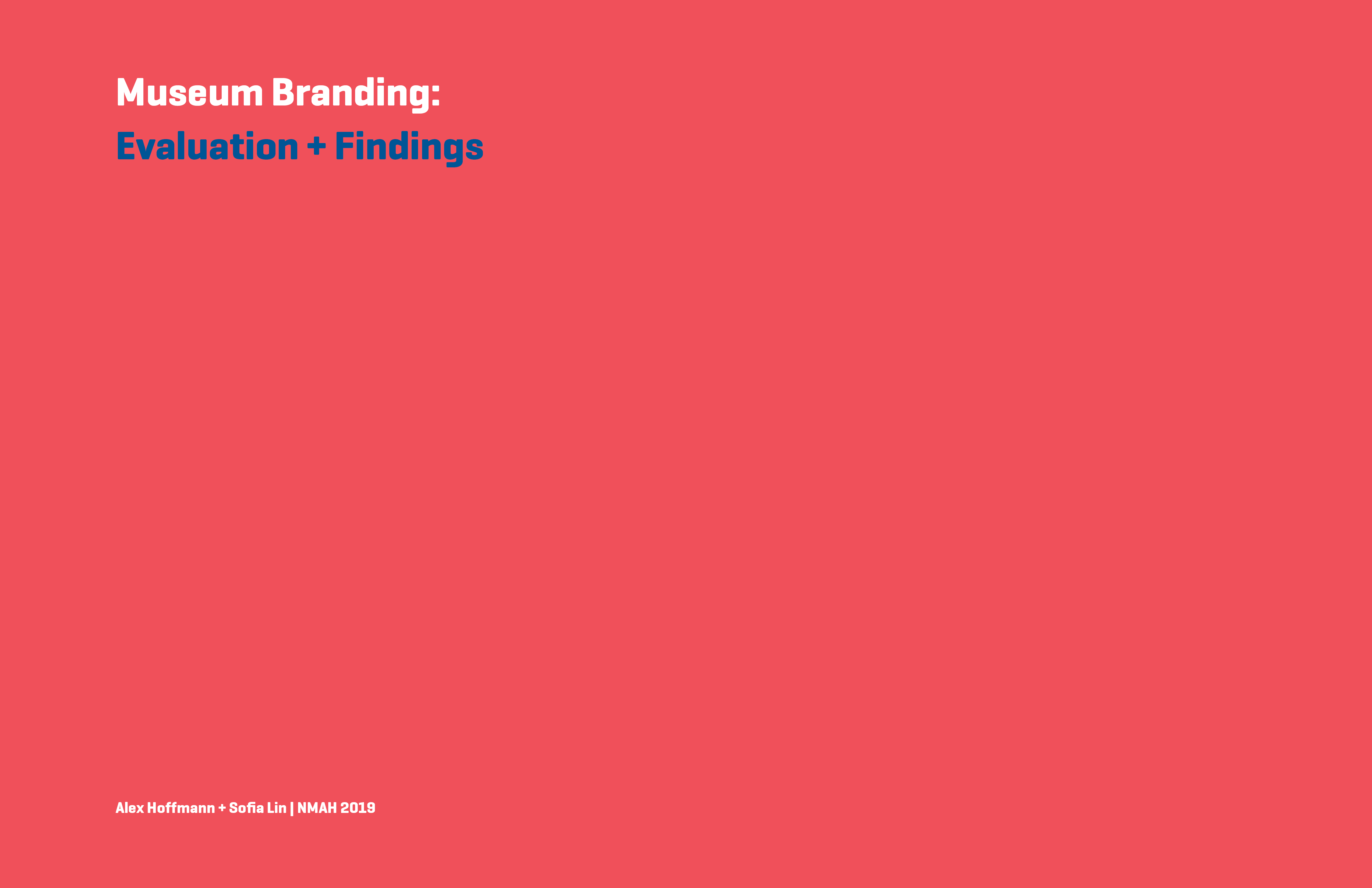 Museum Visual Identity Analysis — sofia lin