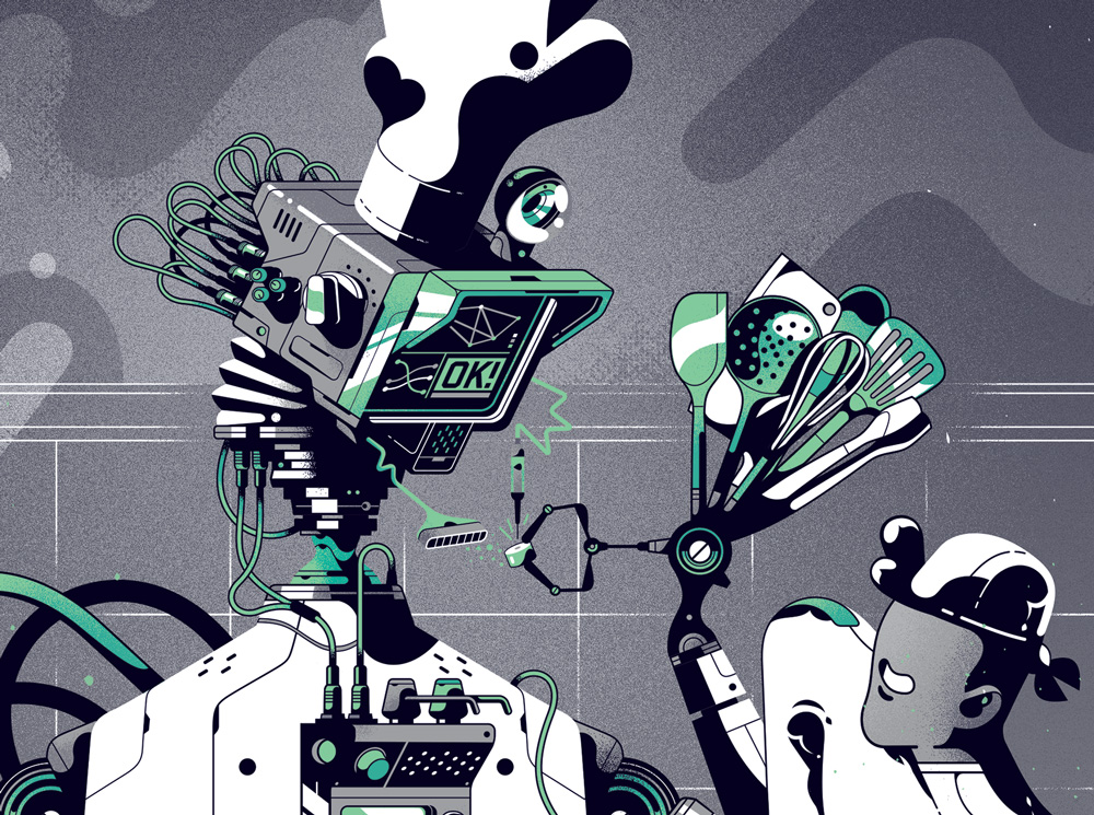 Wired Magazine - The Future of Work — Gabriel Silveira Illustrator