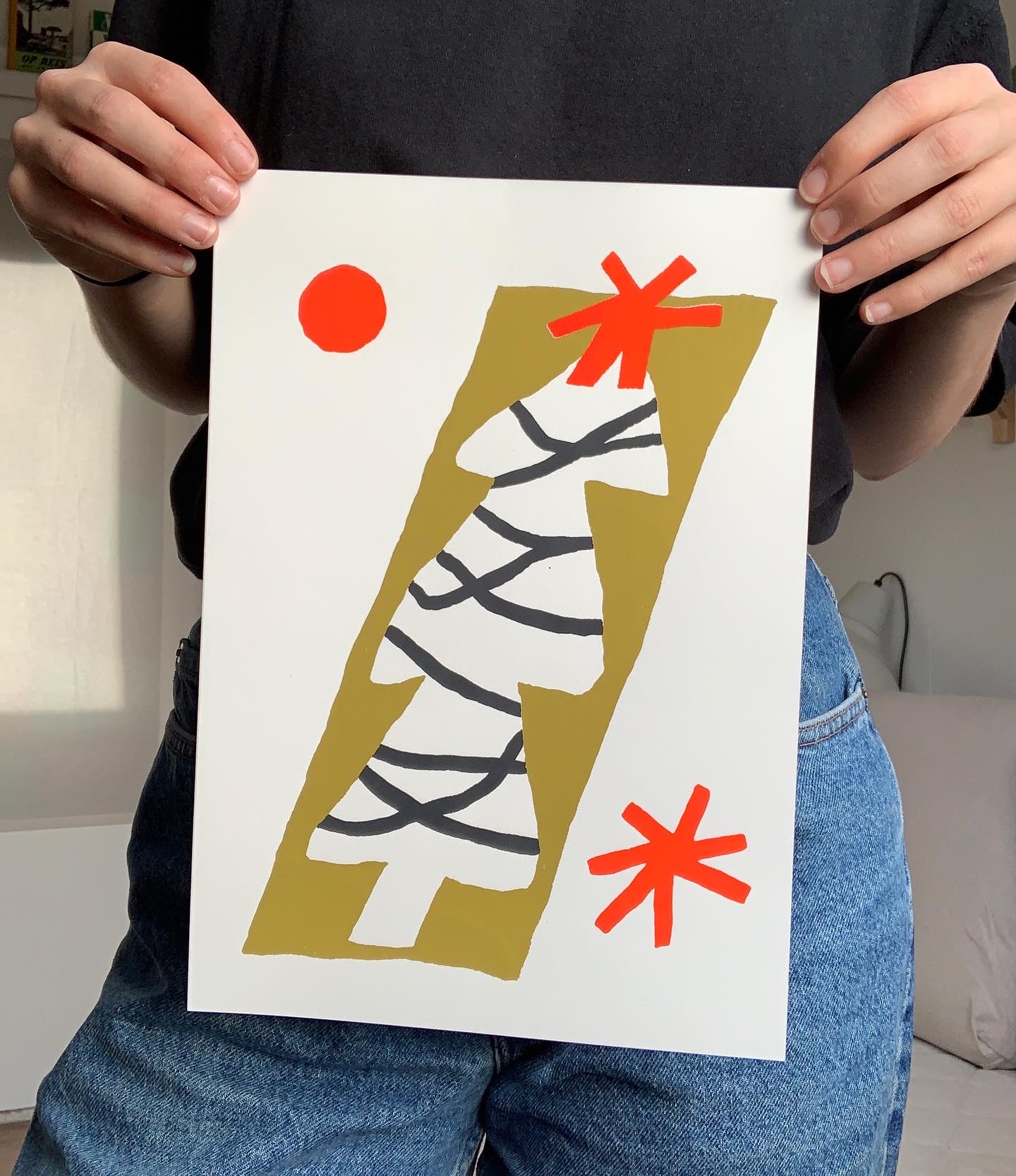 Christmas Screenprint — Fien Rijks // Illustrator