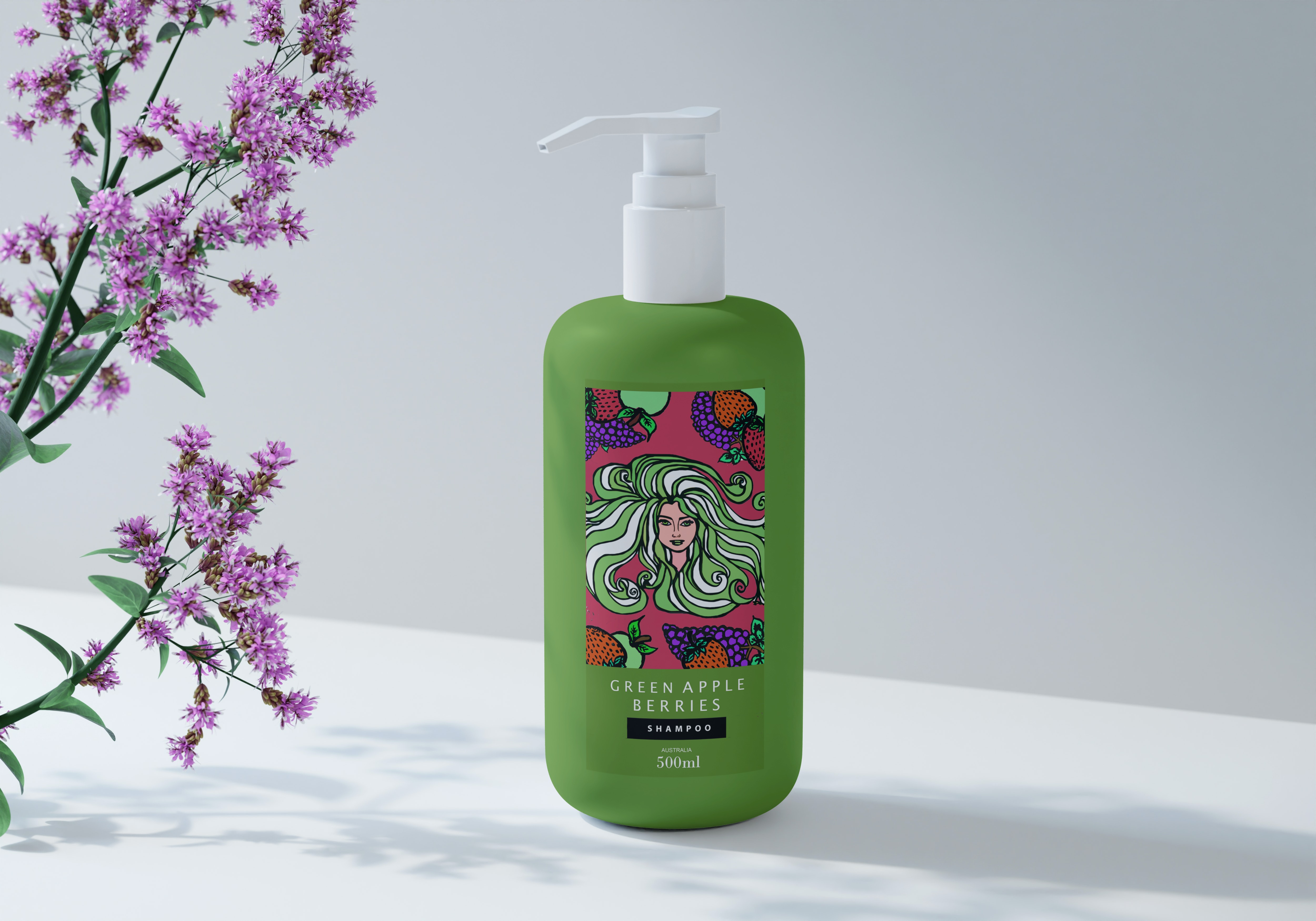 Shampoo bottle illustration — Adrienne Aw Design and Illustration