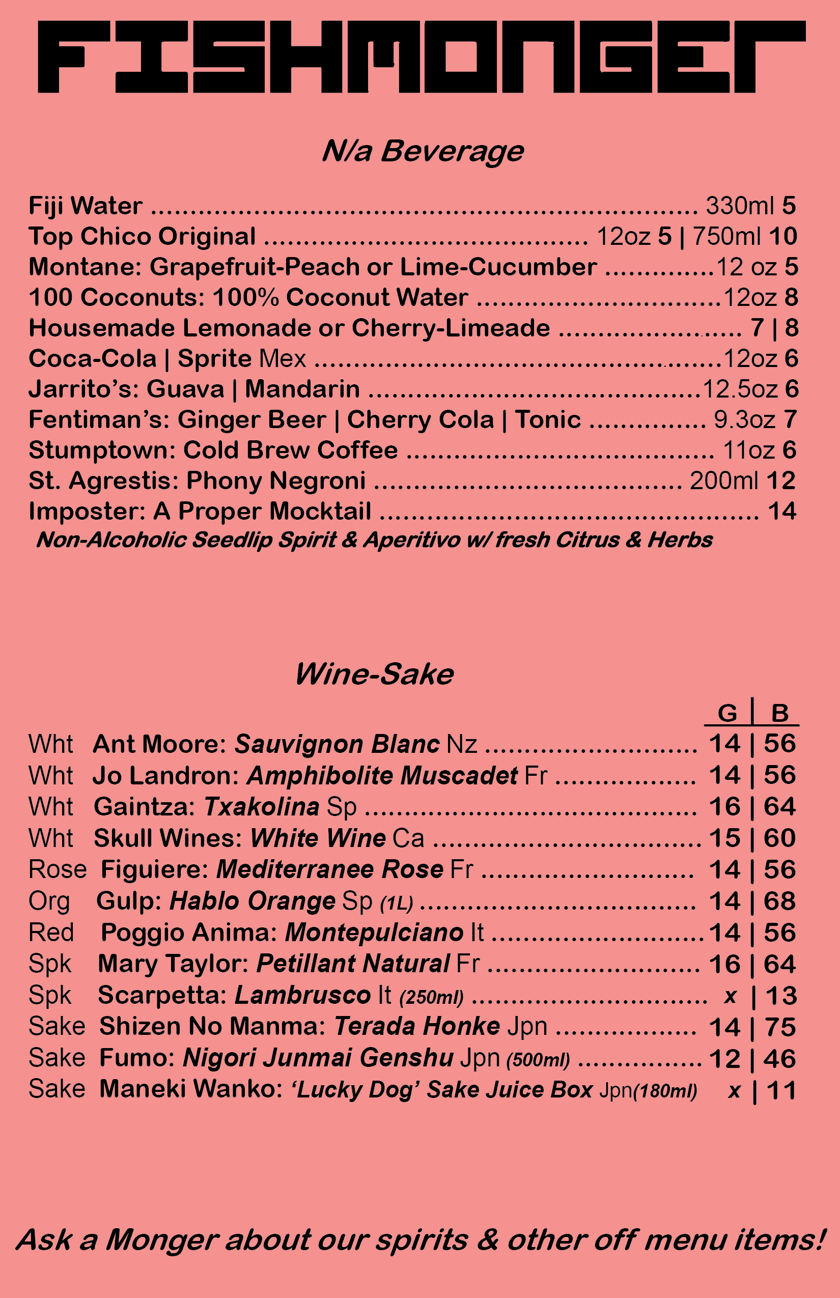 MENU — fishmongergroup.com