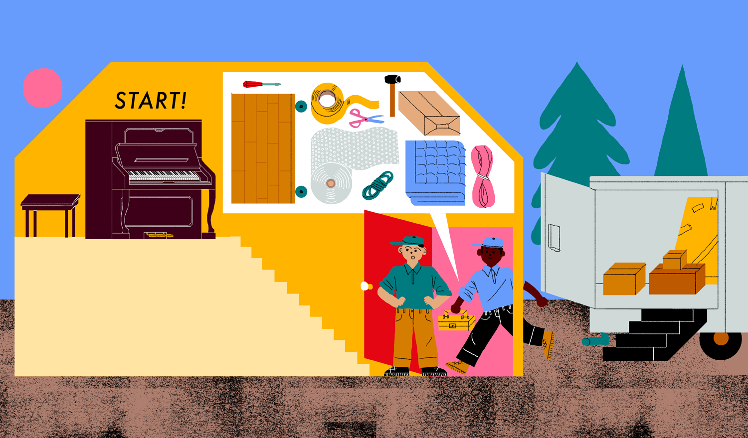 HireAHelper — Subin Yang Illustration