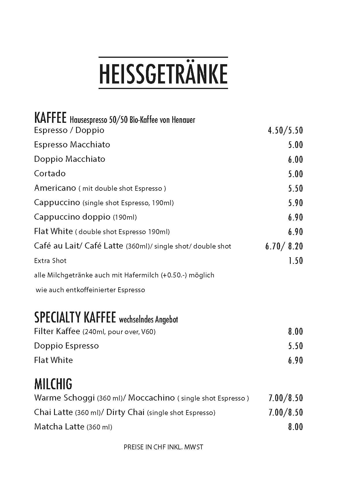 Menu (Drinks QR Code) — brosbeansbeats