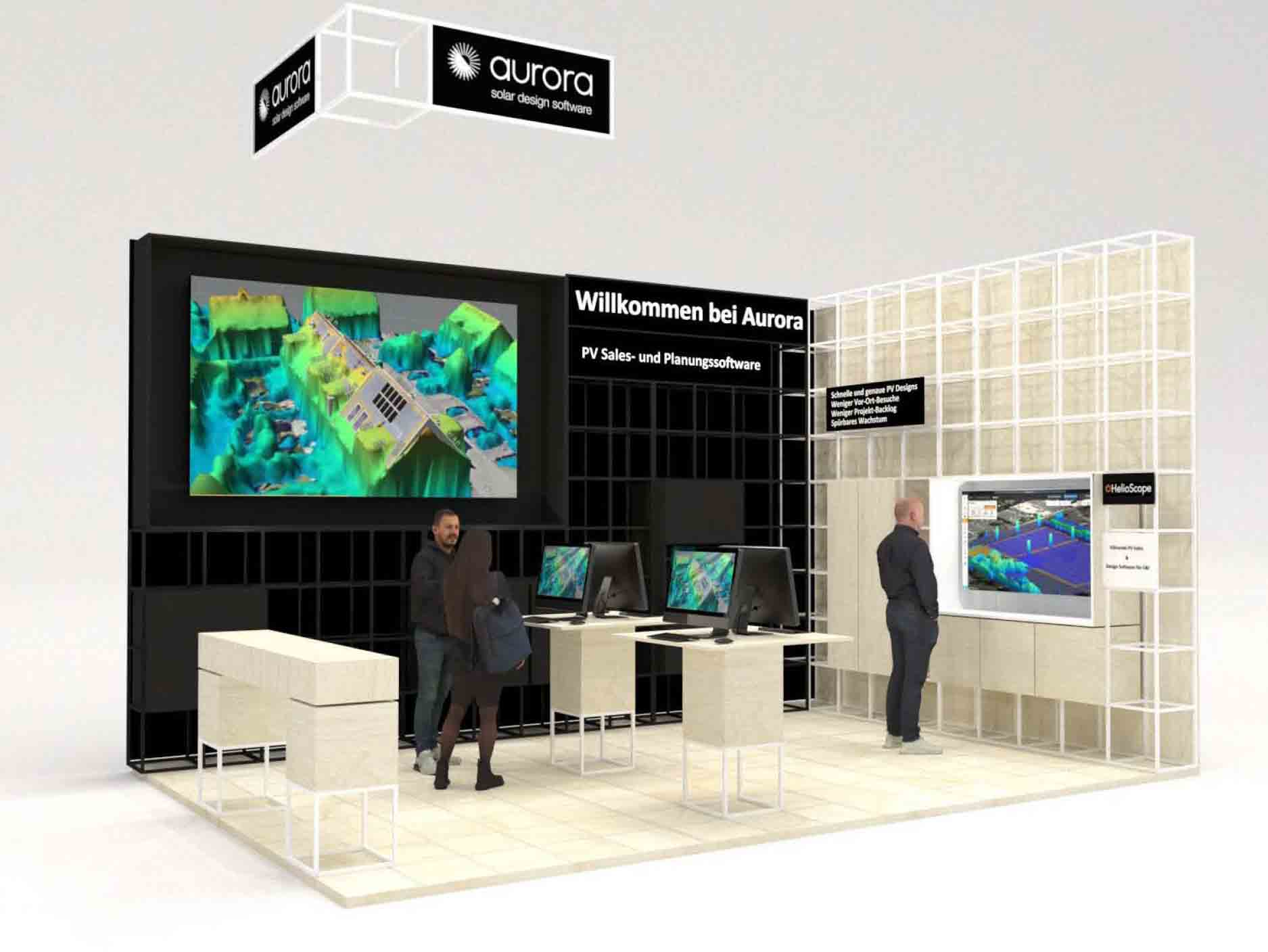 Aurora Solar Trade Show Booth — Abi Lambert Design Lab