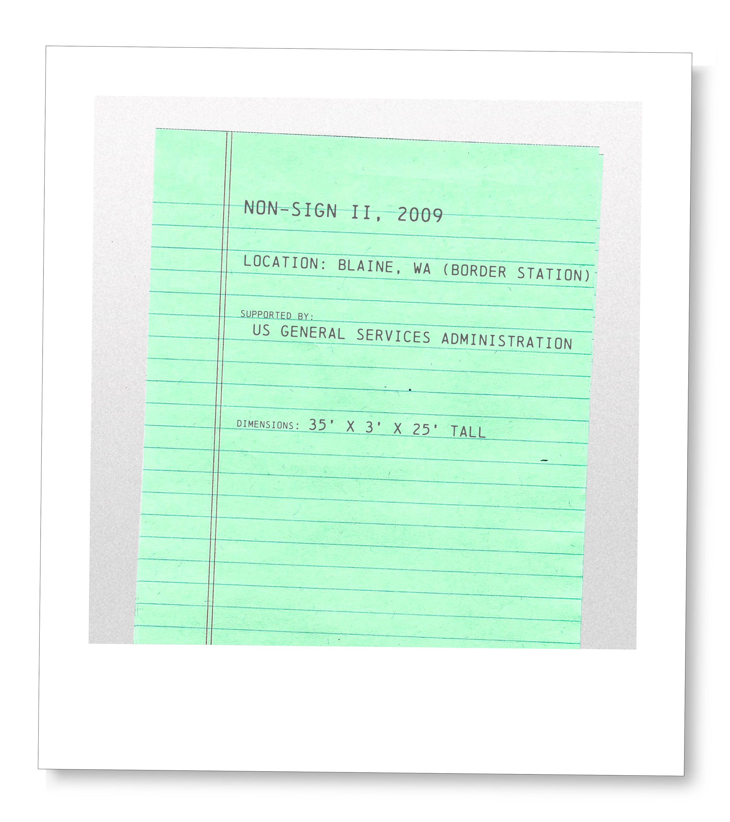 Non-Sign II — Lead Pencil Studio