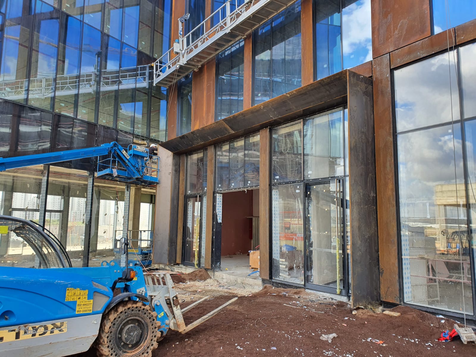 Steel frames on a buildings complex — Hagai Koreh