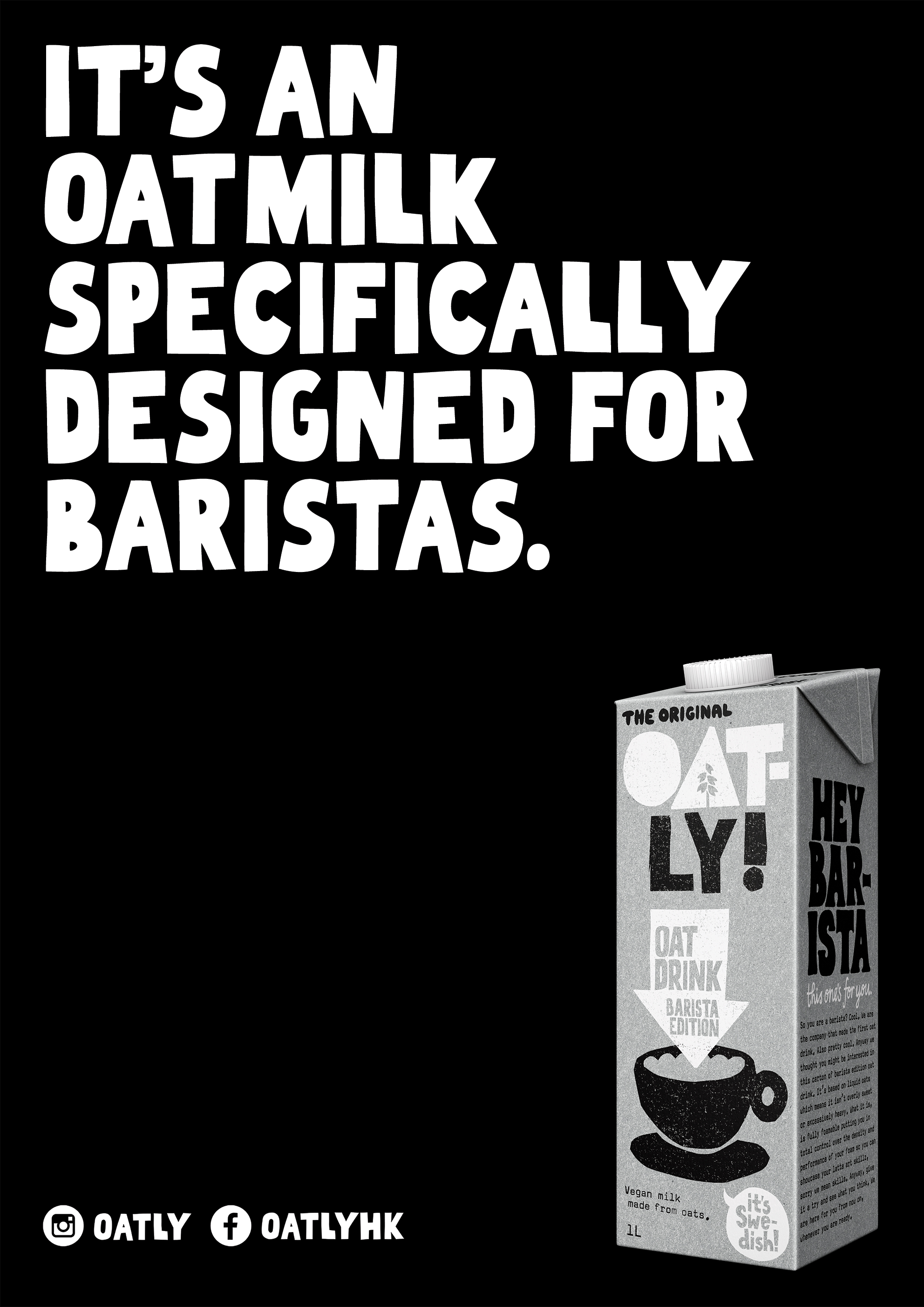 Oatly HK Launch Print Ads — smiff studios