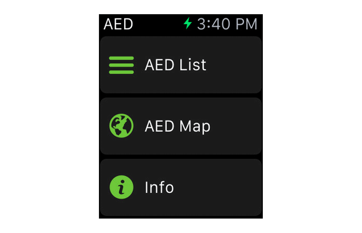 AED4EU APPLE WATCH APP — Hikaru.I