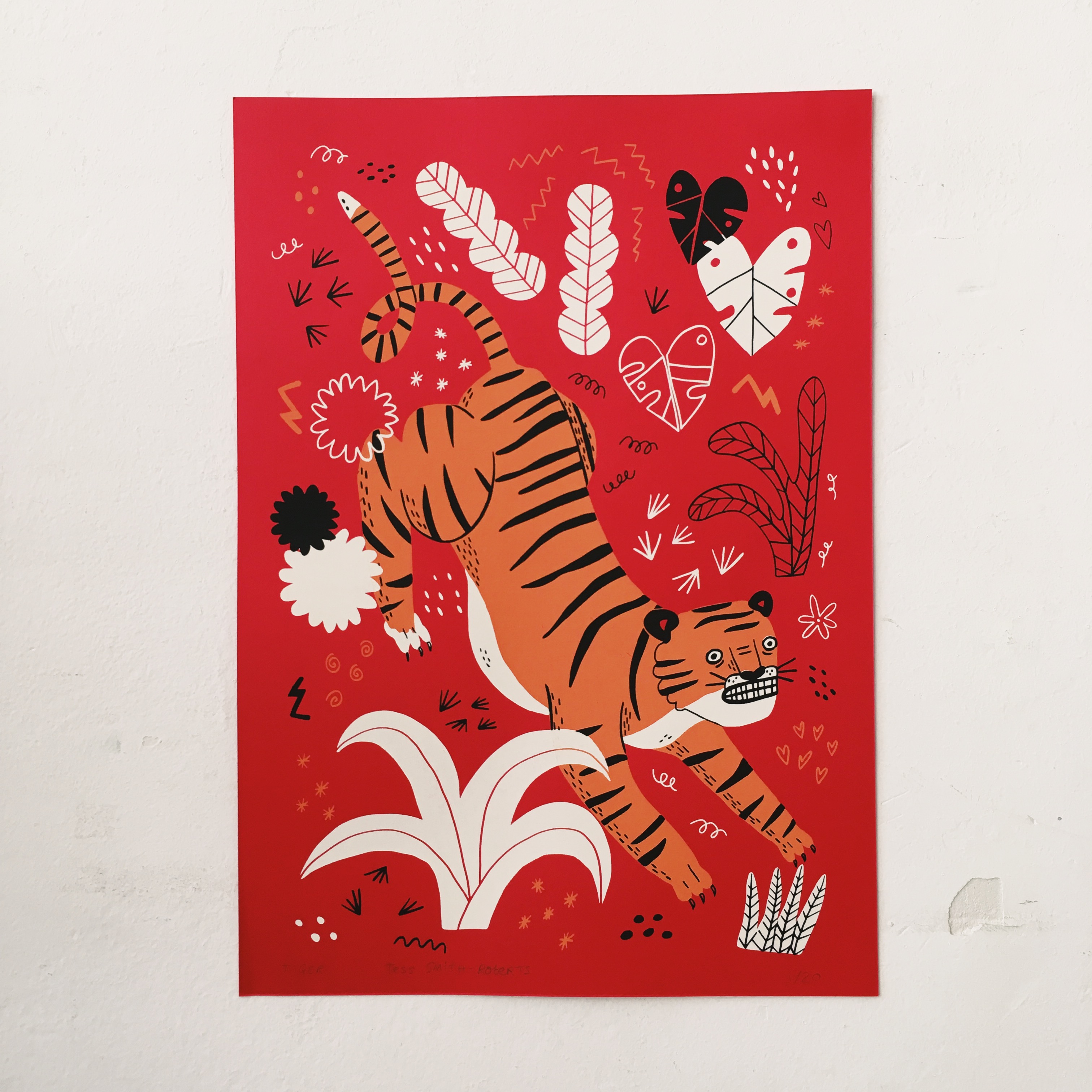 Tiger Screen Print — Tess Smith-Roberts
