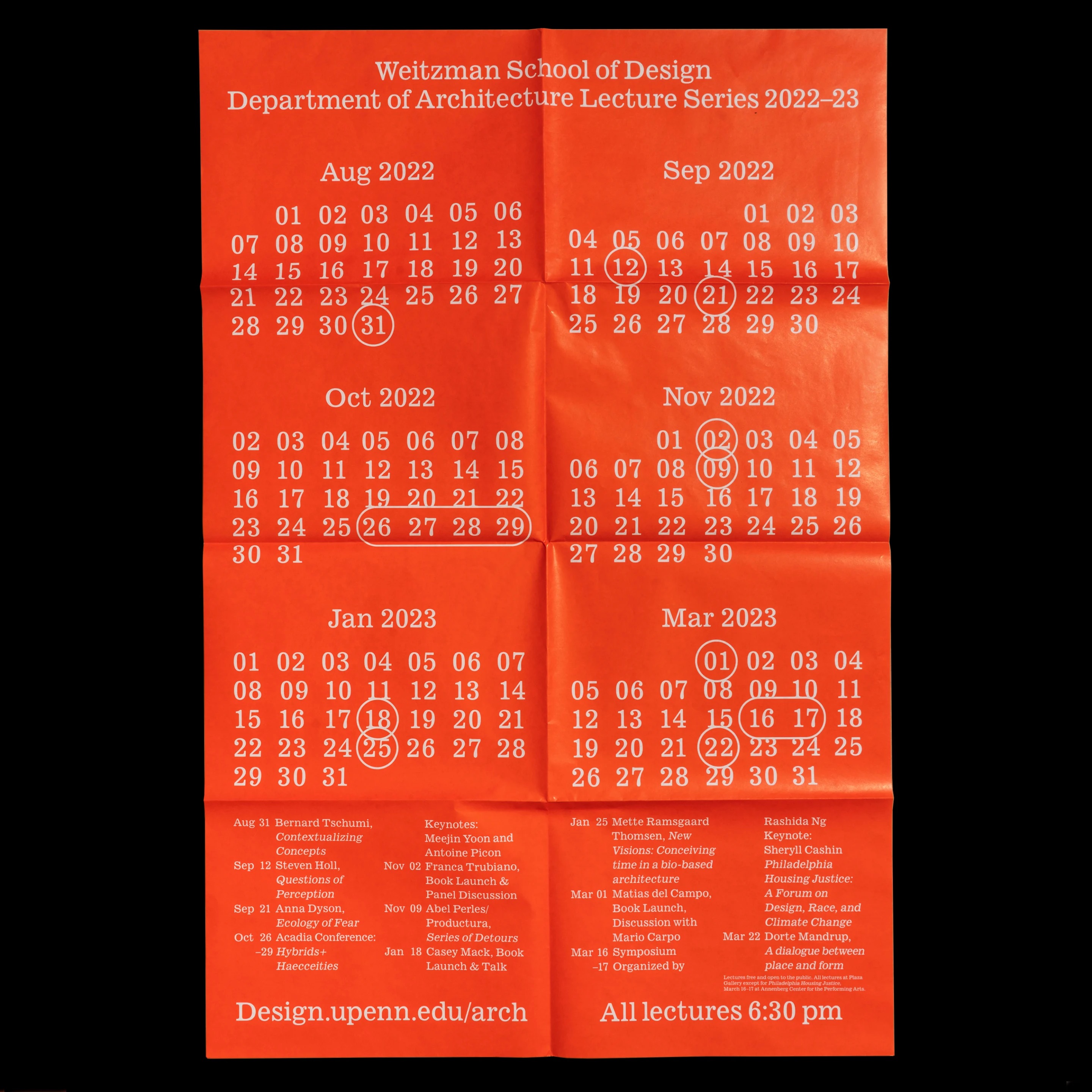 UPENN, 2022-23 Lecture Posters — vechen.world