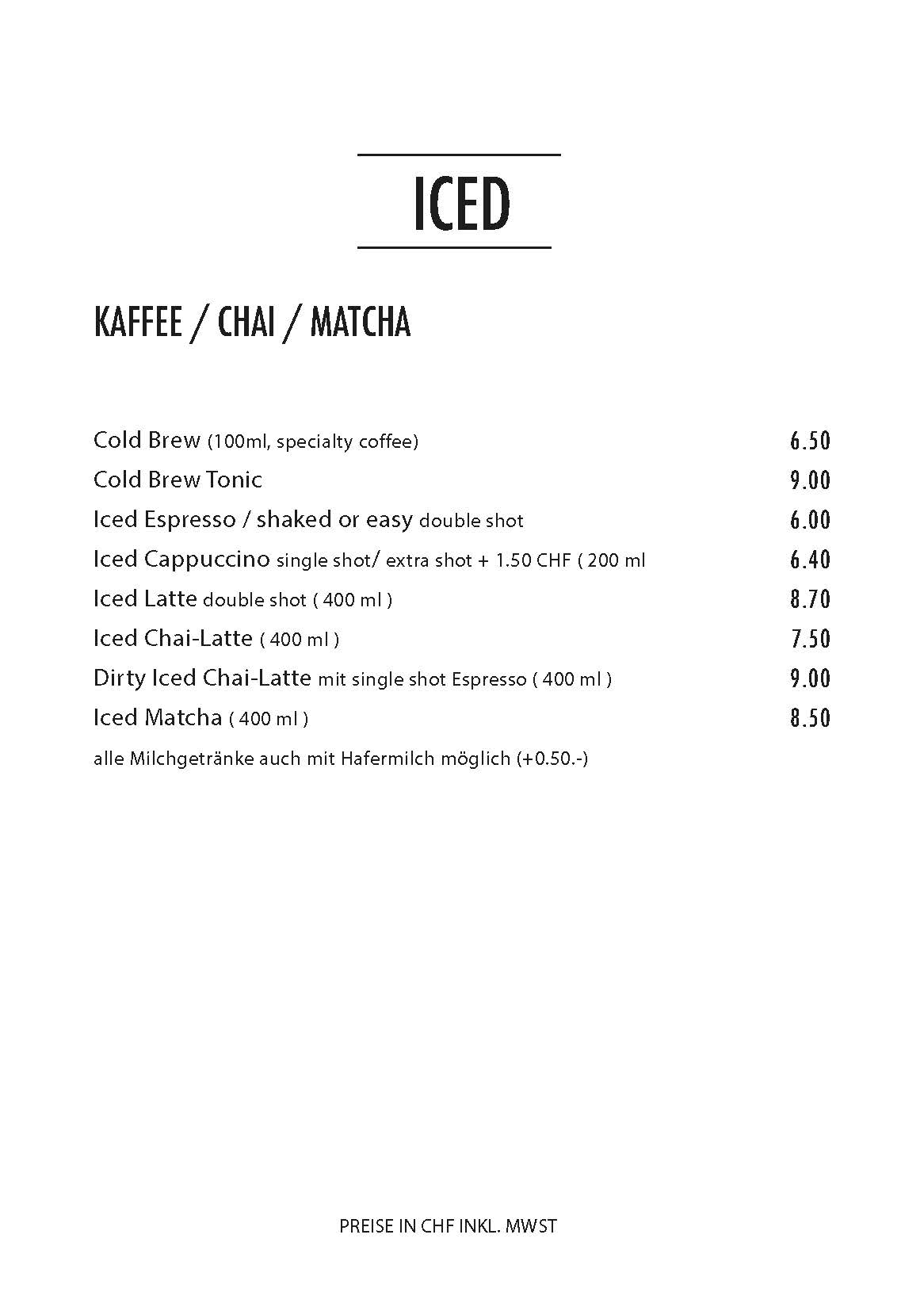 Menu (Drinks QR Code) — brosbeansbeats