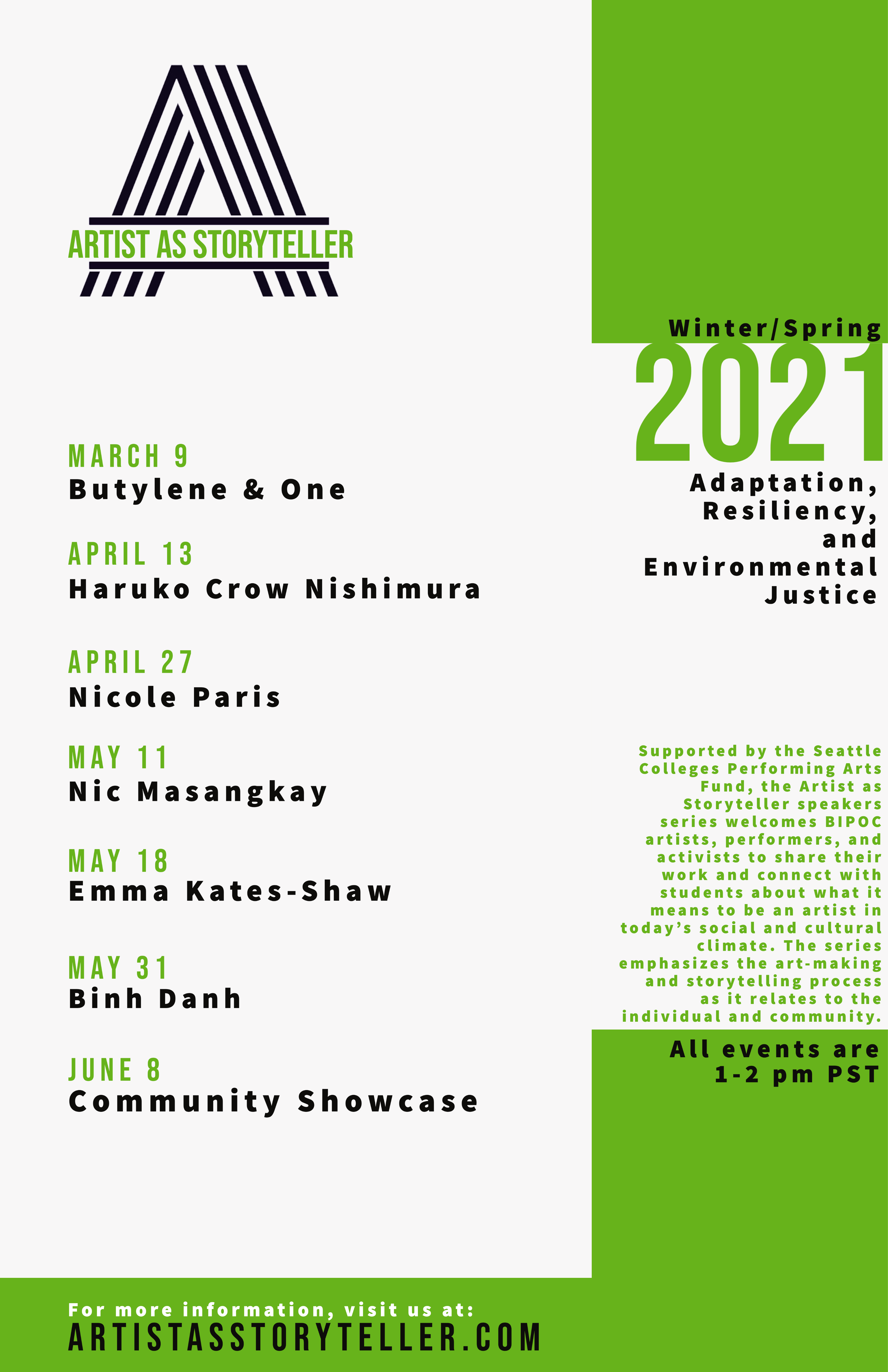 Event Flyers — Artist As Storyteller