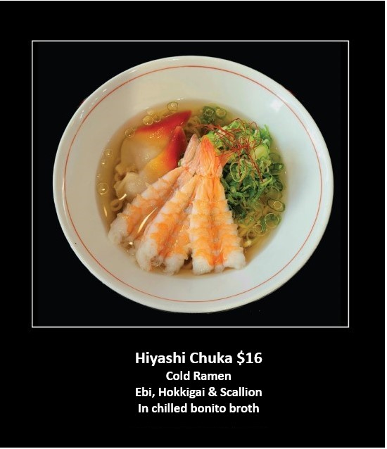 TORA Ramen Menu — Tora