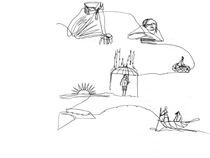 One line story on a book — ailadi