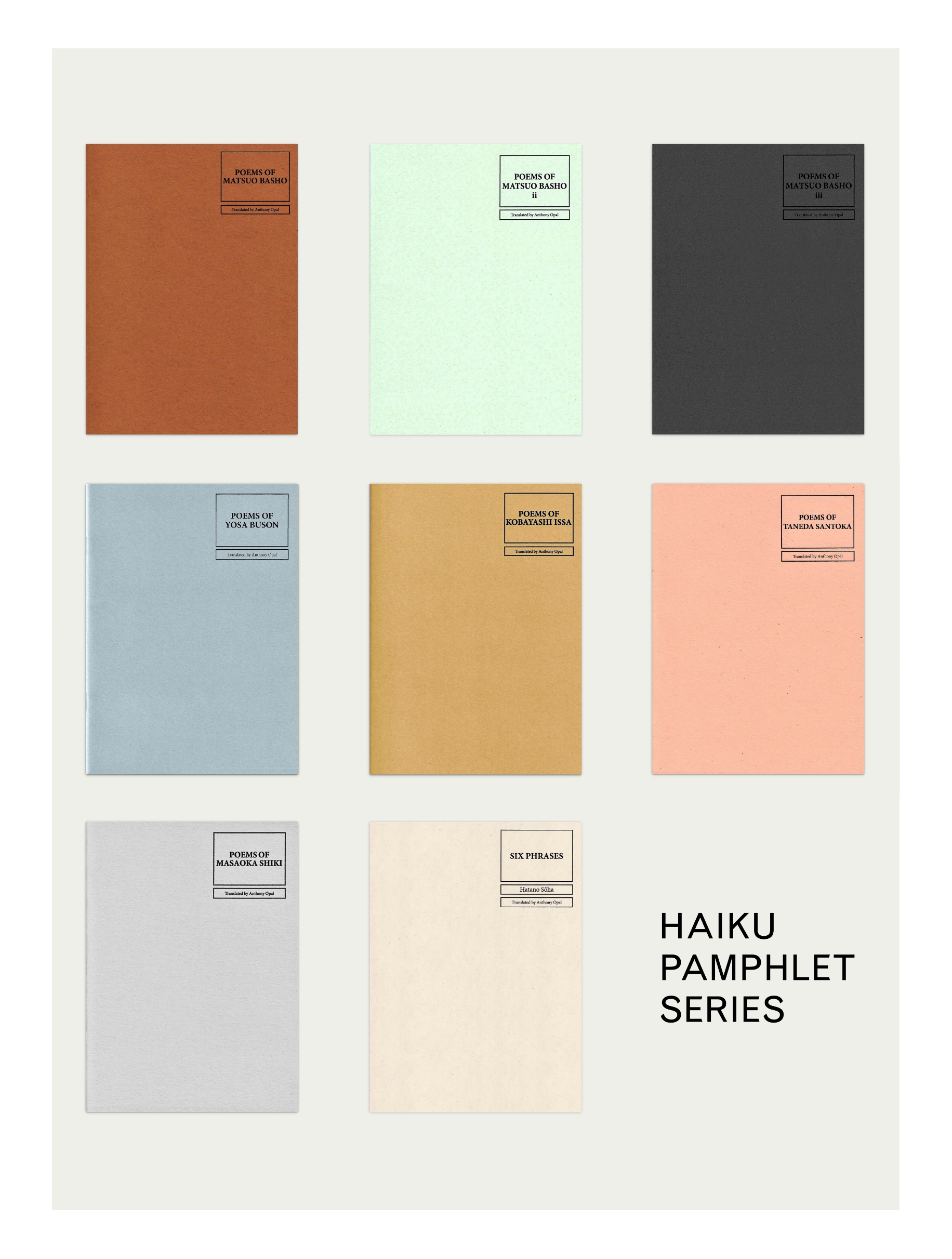 HAIKU PAMPHLET SERIES — The Economy Press