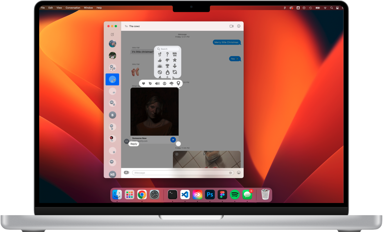 imessage tapback redesign — will allstetter