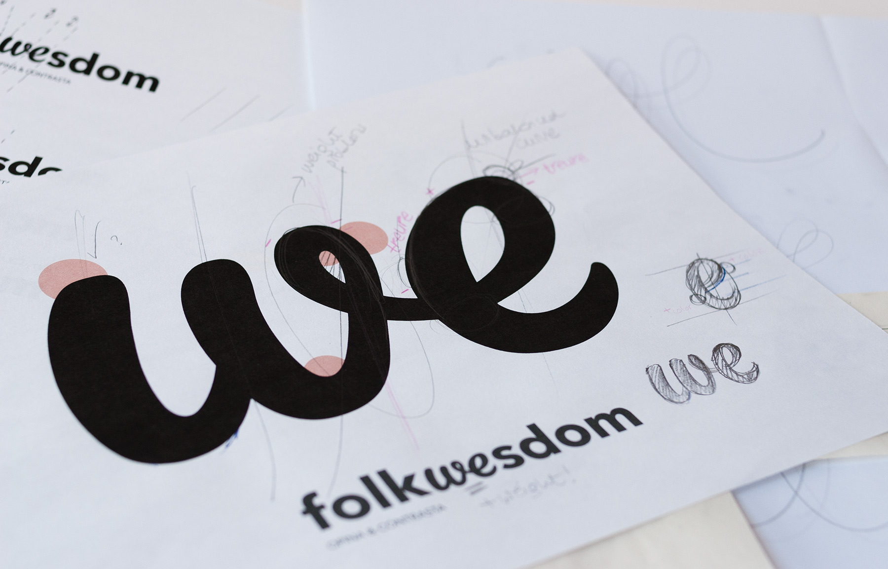 Folkwesdom — Gina Serret — Calligraphy, Lettering & Type design