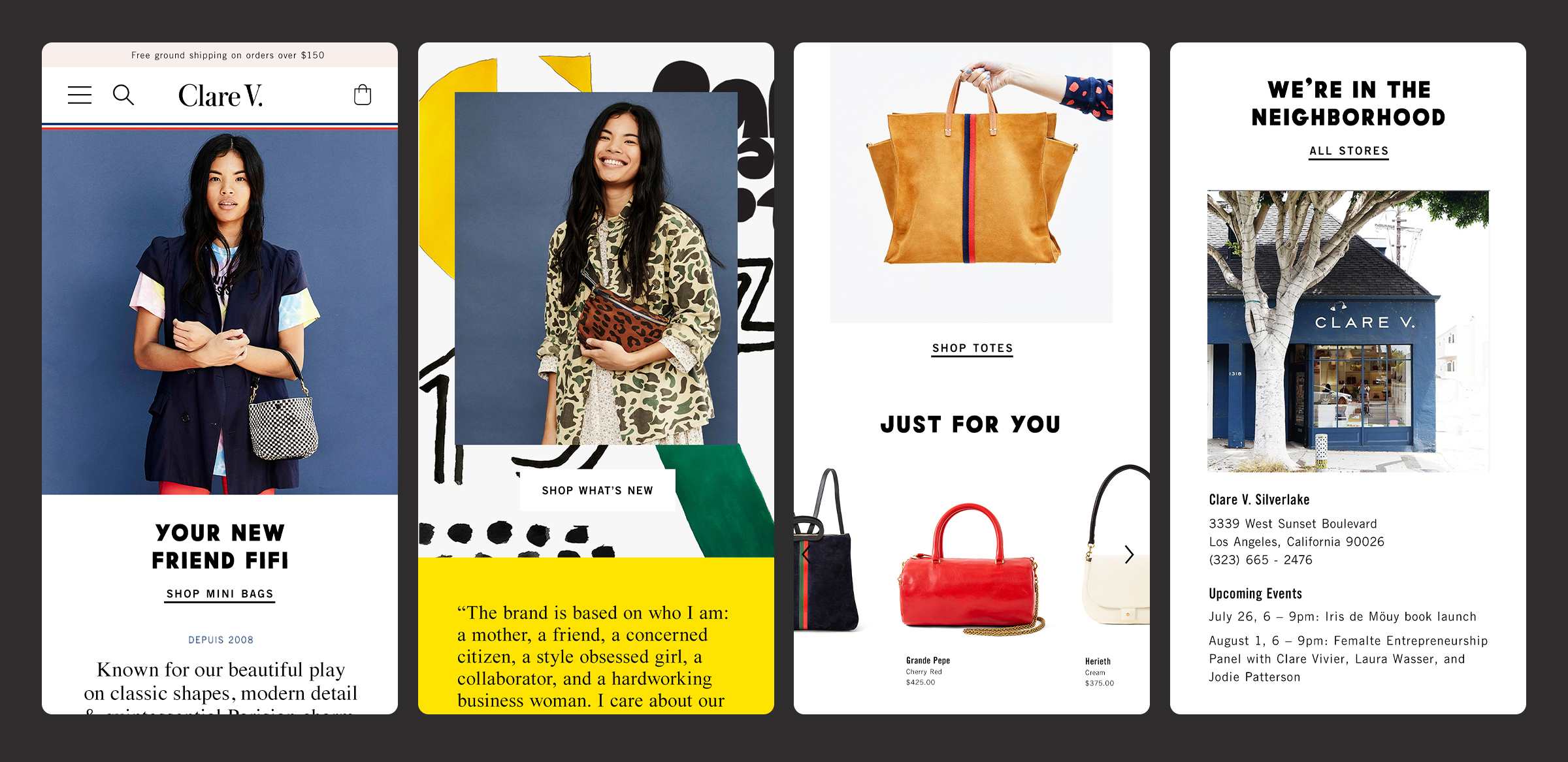 Clare V. Homepage — sarah ryder