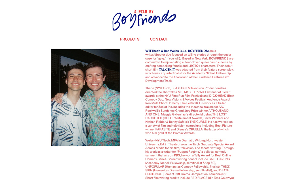 A Film by Boyfriends