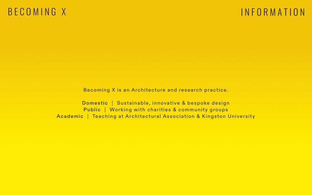 Information — Becoming X