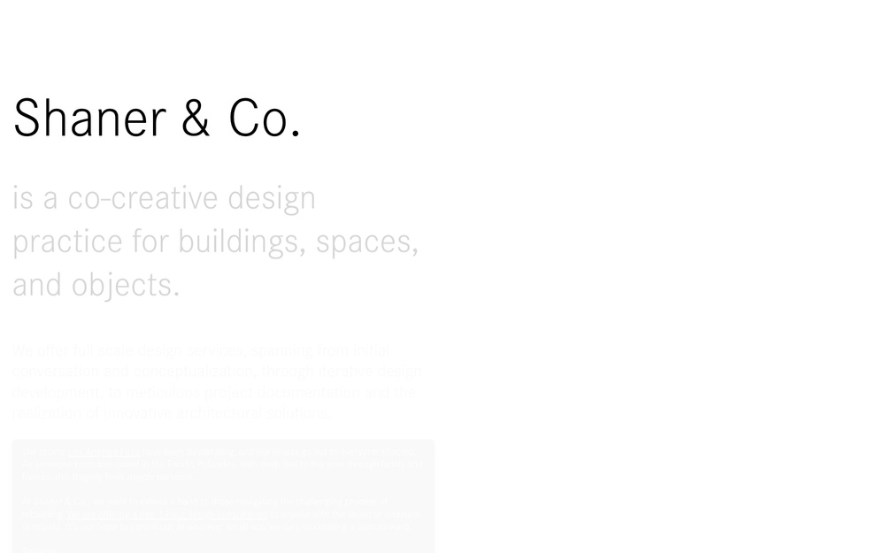 Projects — Shaner & Co.