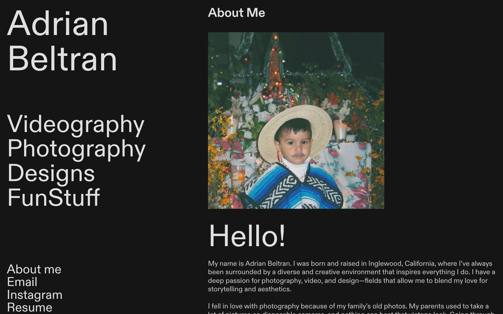 Adrian Beltran Portfolio