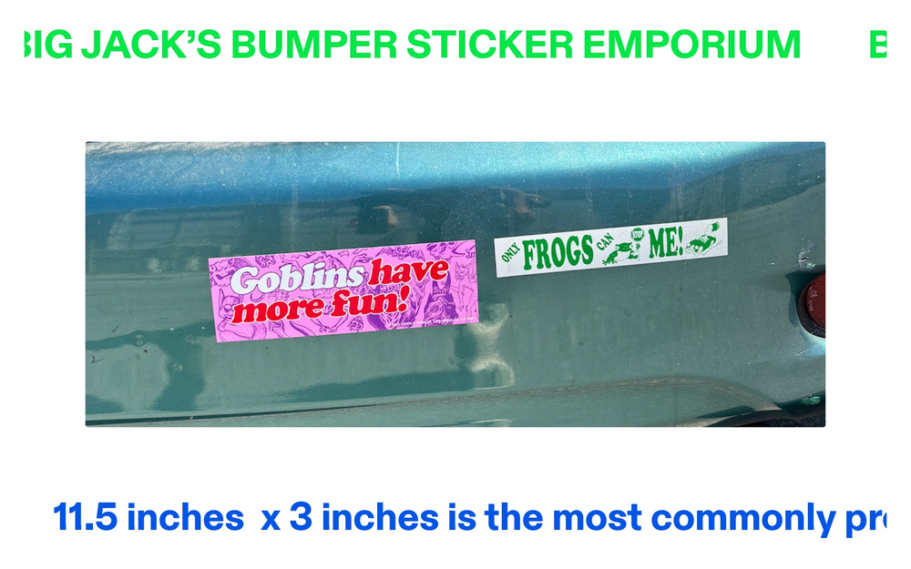 Big Jack's Bumper Sticker Emporium