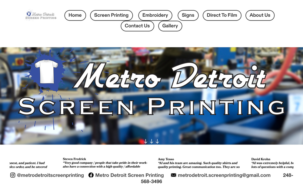 Screen Printing — Metro Detroit Screen Printing