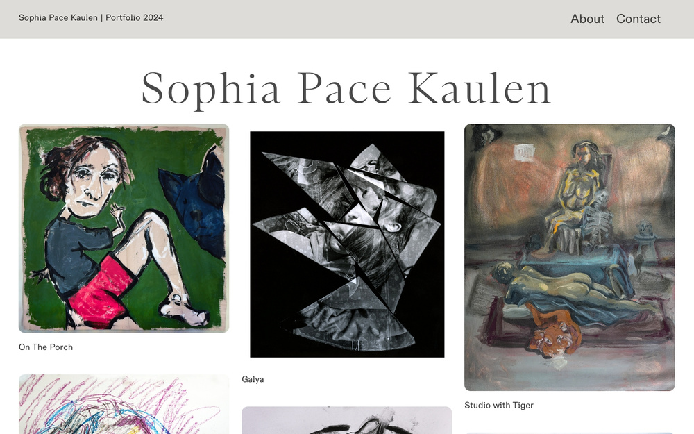 About — Sophia Pace Kaulen