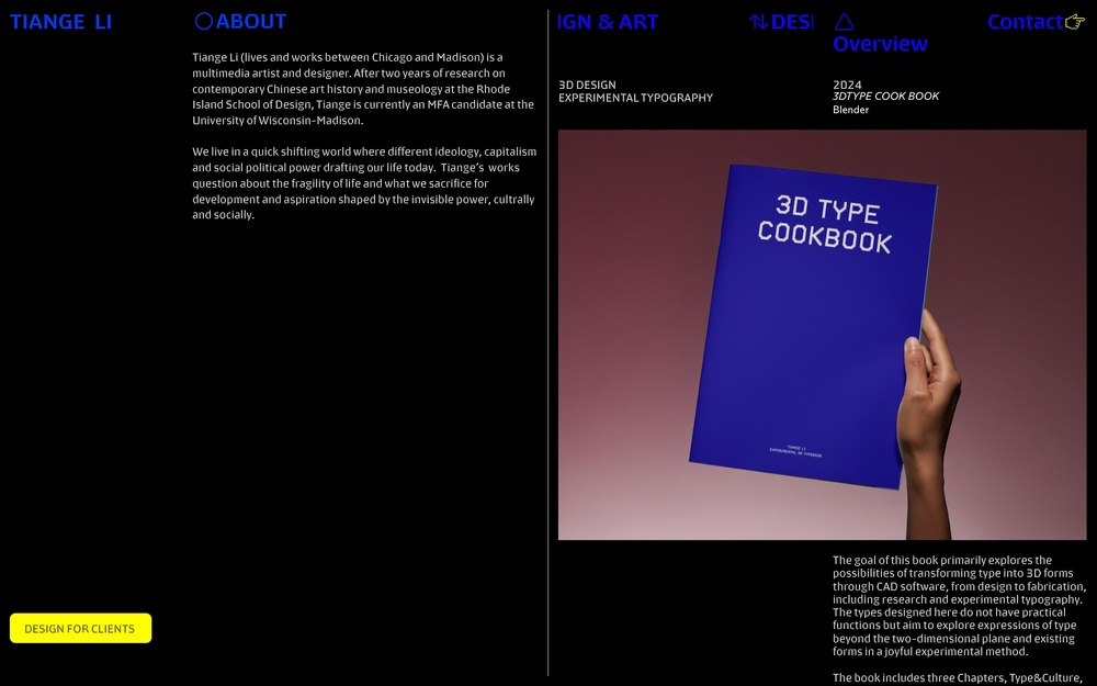 TIANGE LI ARTS&DESIGN