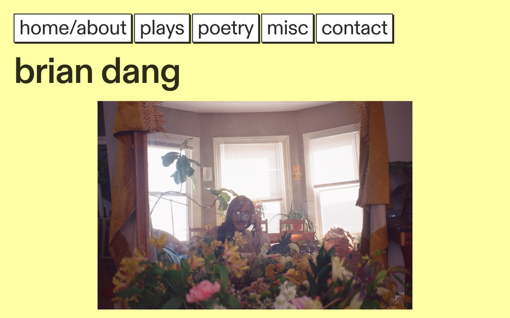 brian dang, playwright/poet