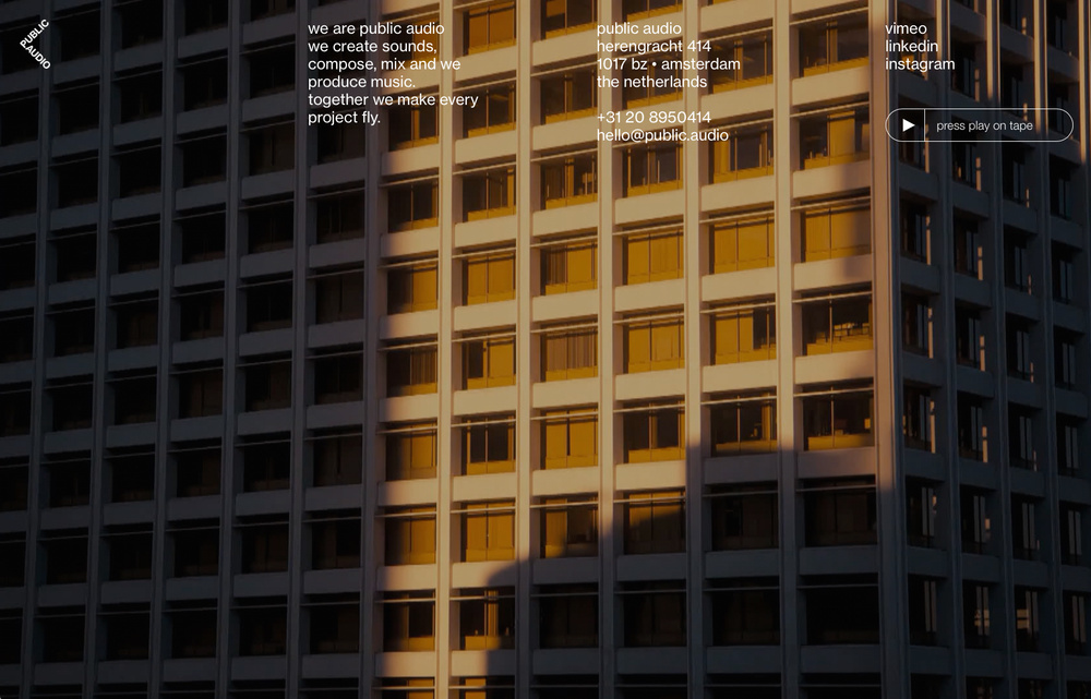 public audio • sound design and music production studio