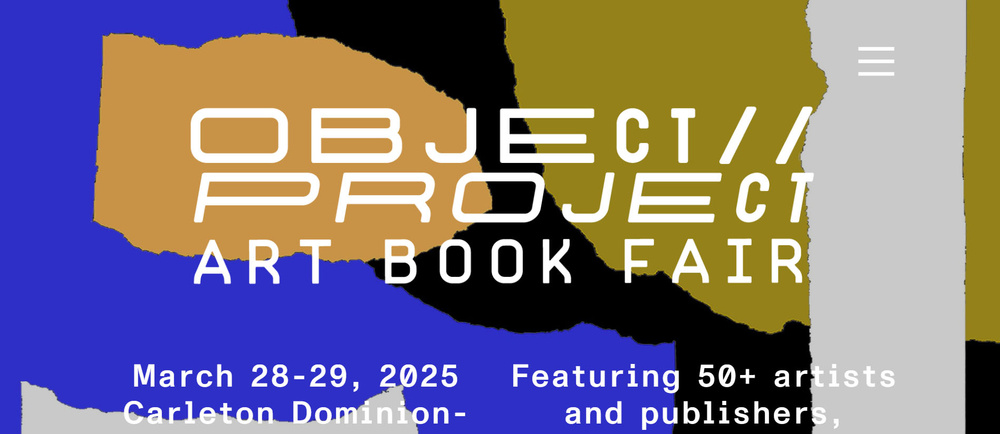 Object//Project Art Book Fair