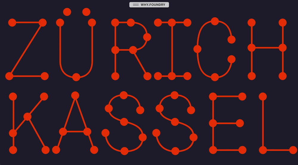 Typefaces — Why Foundry