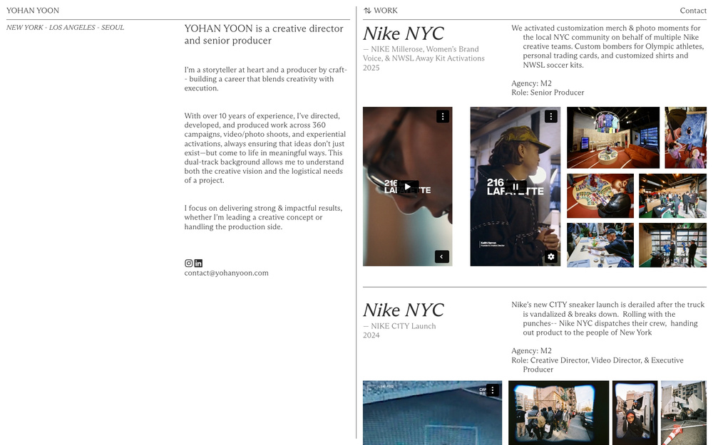 Overview — YOHAN YOON