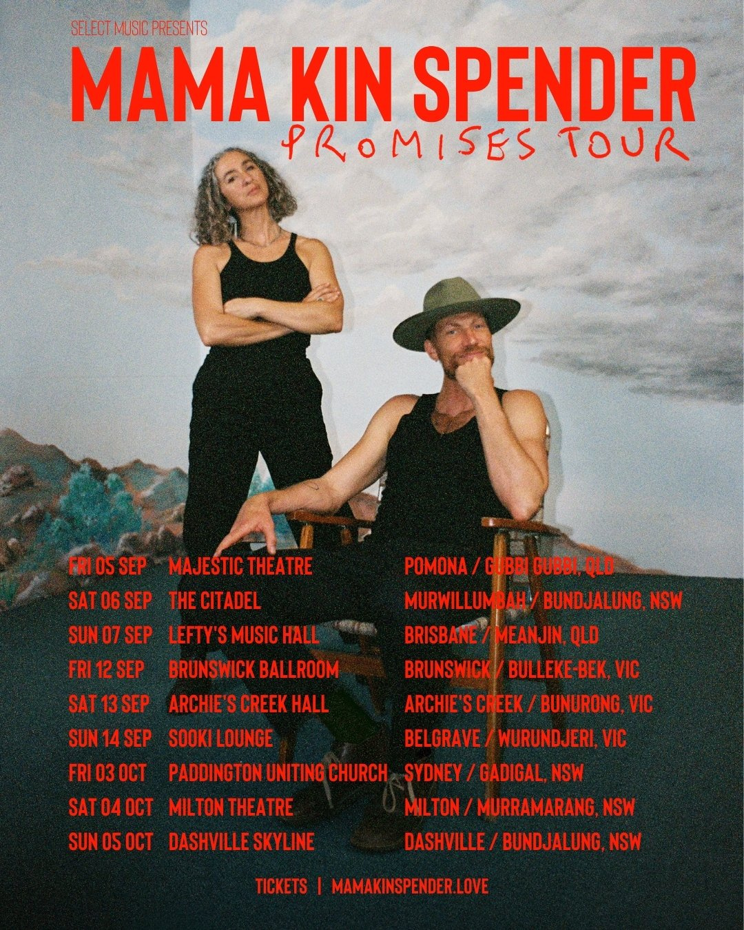 Live Shows — Mama Kin Spender PROMISES
