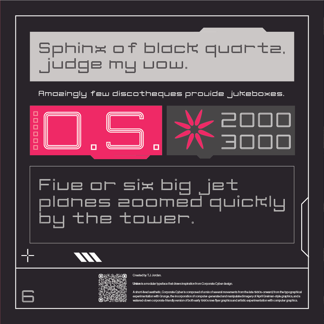 Union Modular Typeface — T.J. Jordan - Design Portfolio