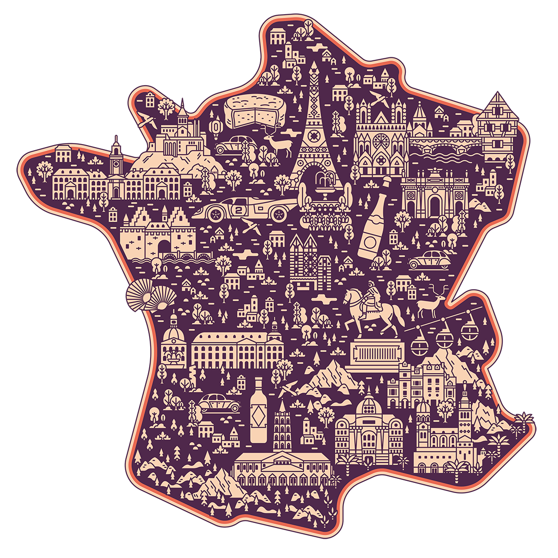 France Map — Jan Kallwejt Portfolio