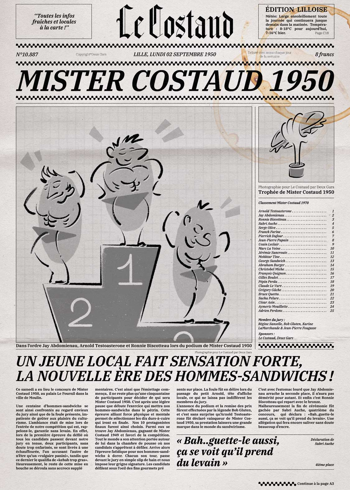 COSTAUD — DEUX GARS