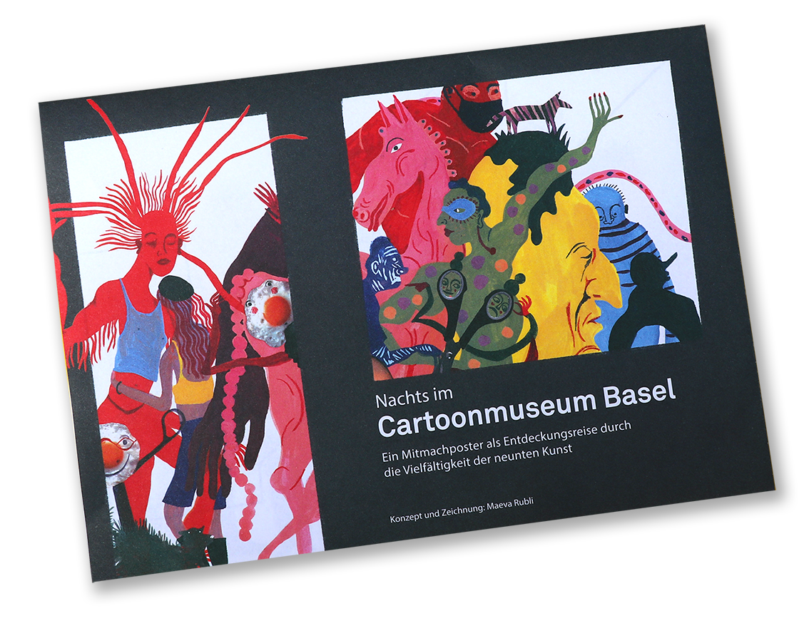 Cartoonmuseum Basel - Poster — Maeva Rubli