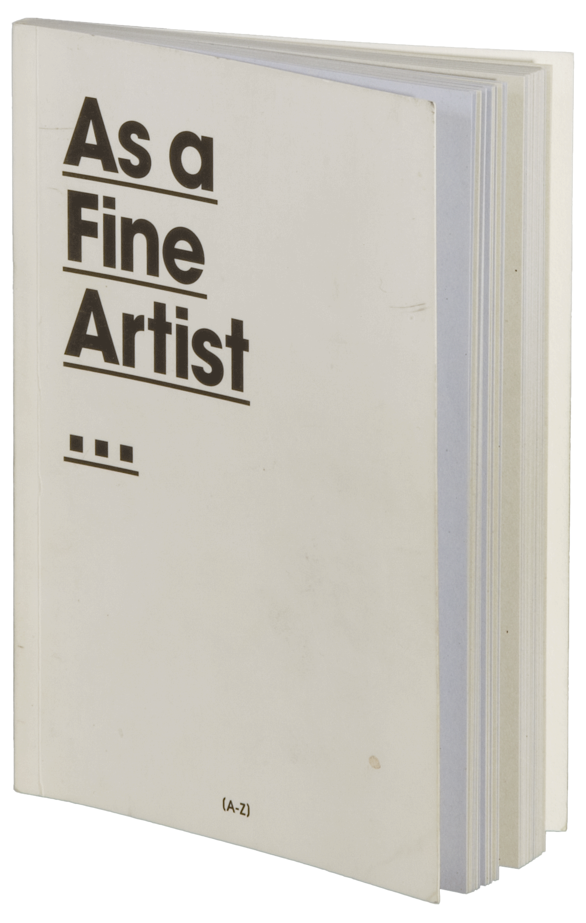 As an Artist… Book — Jens Schildt Graphic Design