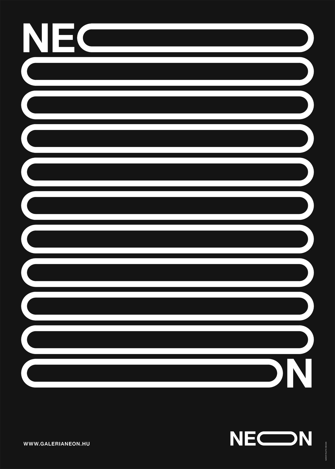 neon poster series — Gabor Palotai Design