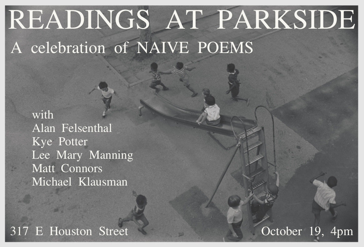 NAIVE POEMS — TENT EDITIONS